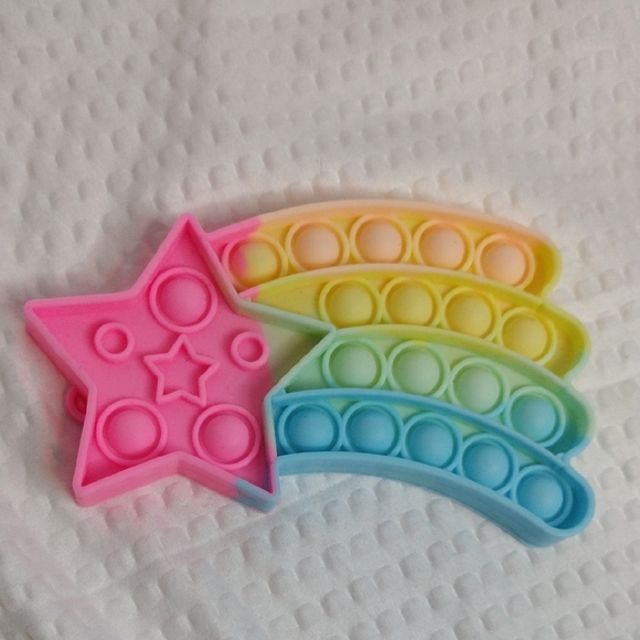 Toys | Rainbow Star Pop It Fidget Toy | Poshmark